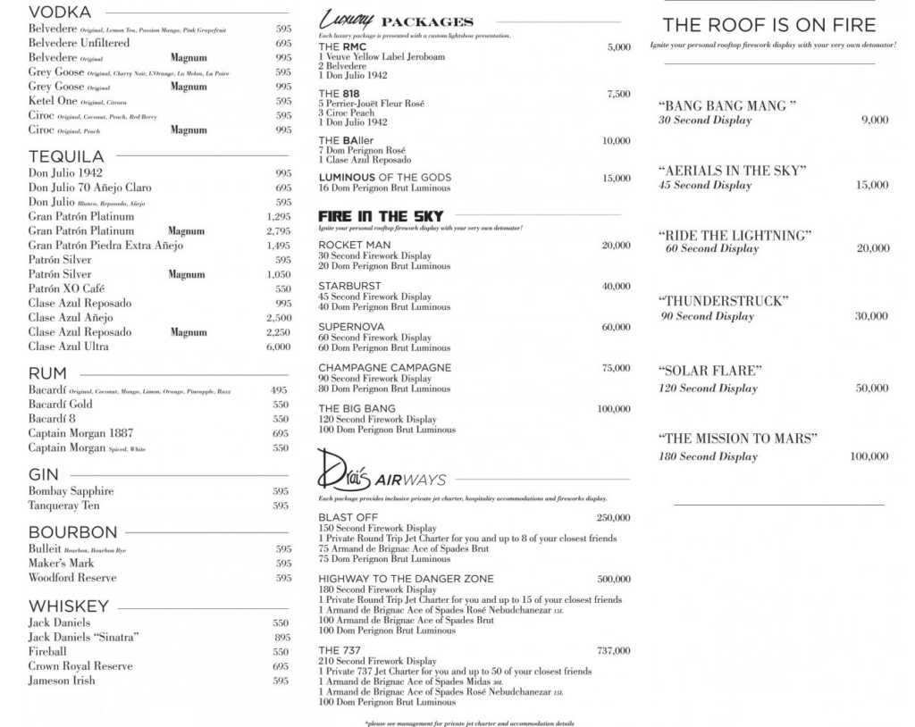 Drai's Beach Club Bottle Service Pricing and Table Reservations