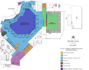 Las Vegas Strip Map, Nightclubs and Table Layouts