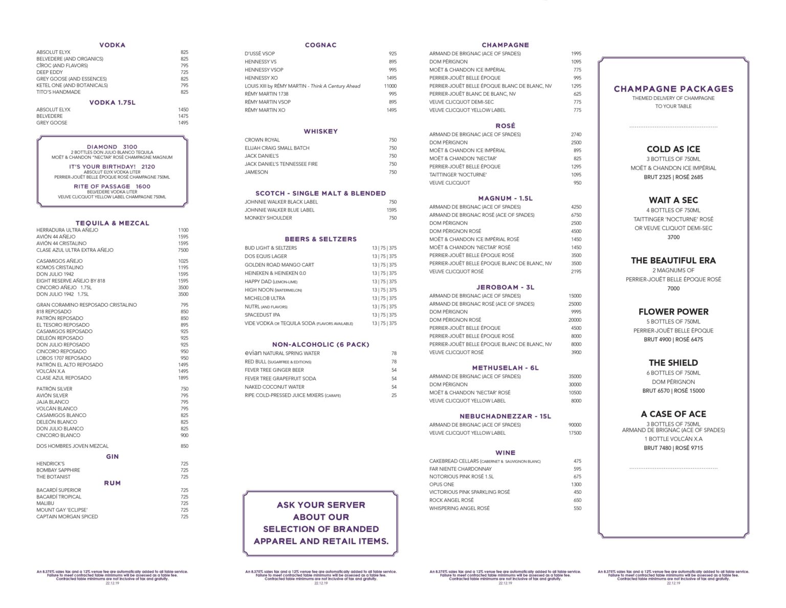 Marquee Nightclub Bottle Service Pricing & VIP Table Reservations