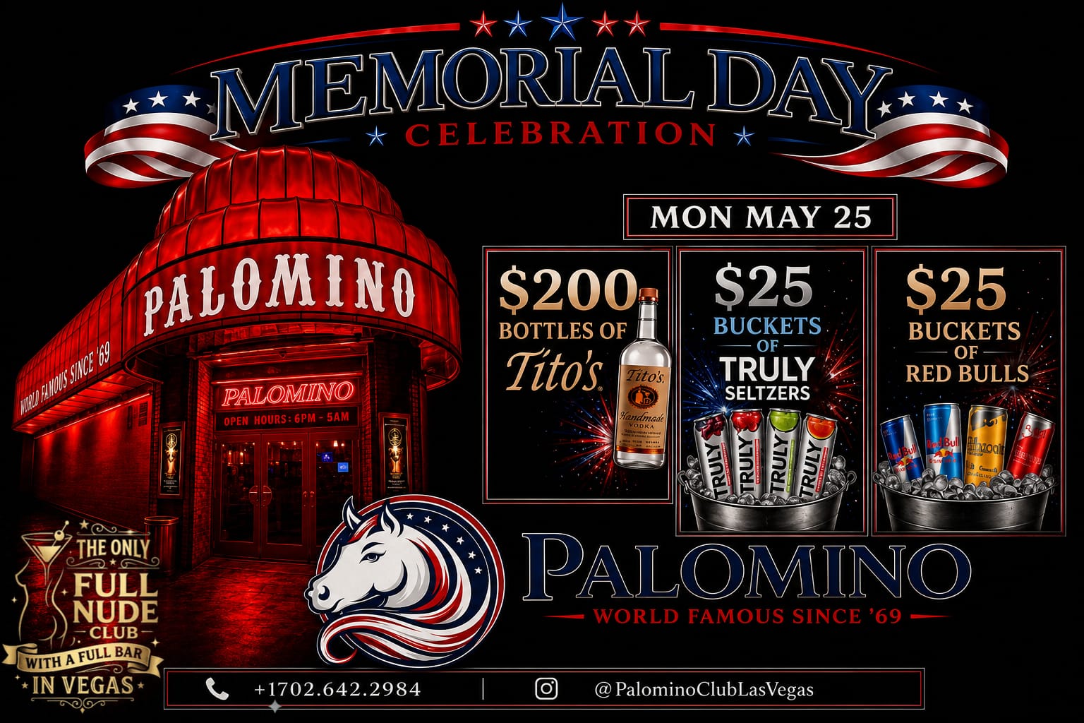 Palomino Club Las Vegas Memorial Day Weekend 2026 Deals